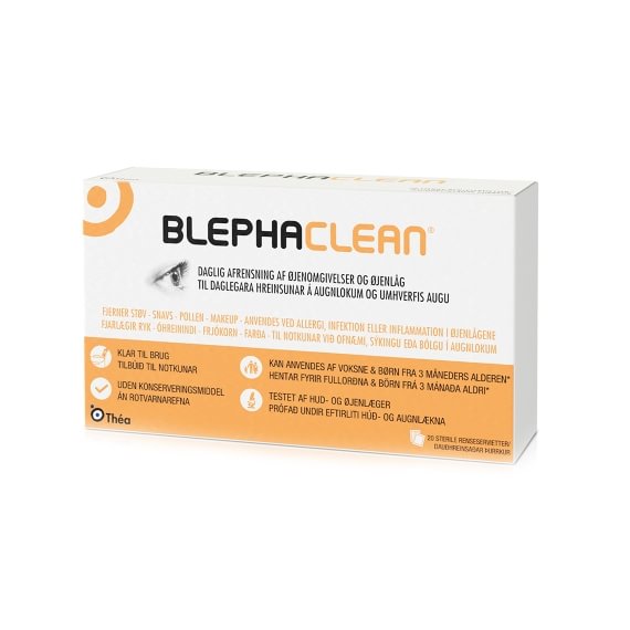 Blephaclean Vådservietter 20 st | Ai Eyewear
